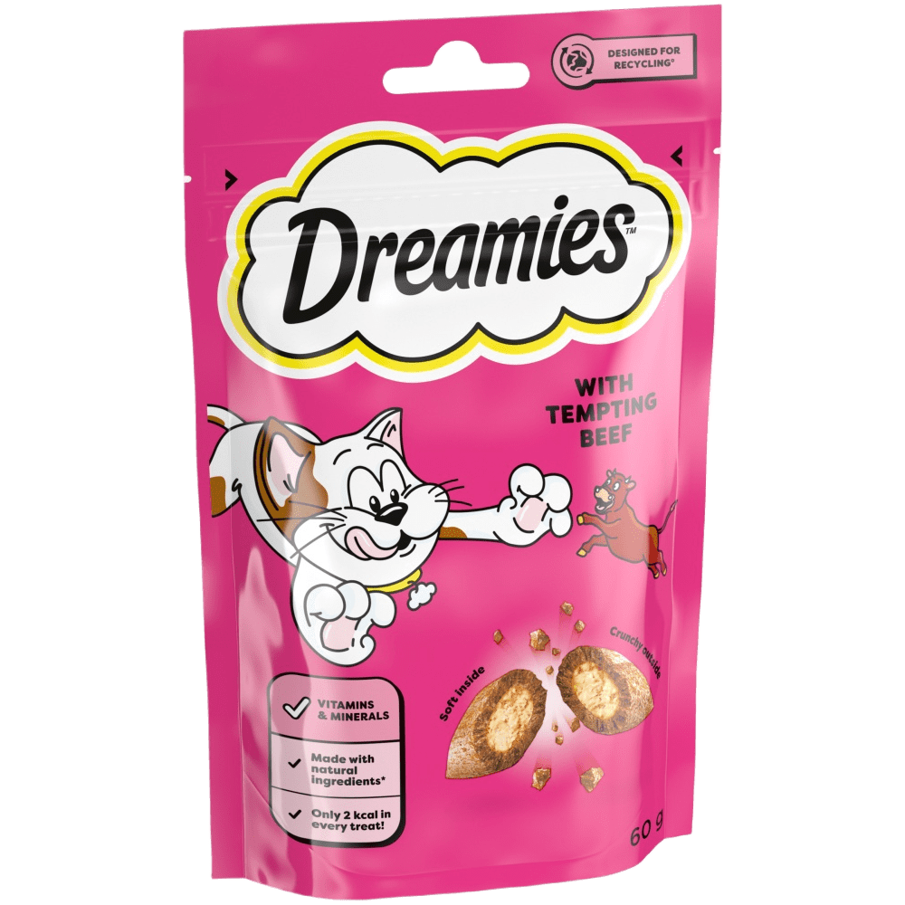 DREAMIES Cat Treat Biscuits With Beef Flavour 60g